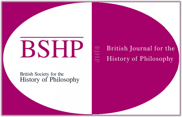 British Society for the History of Philosophy Announces Recent ...